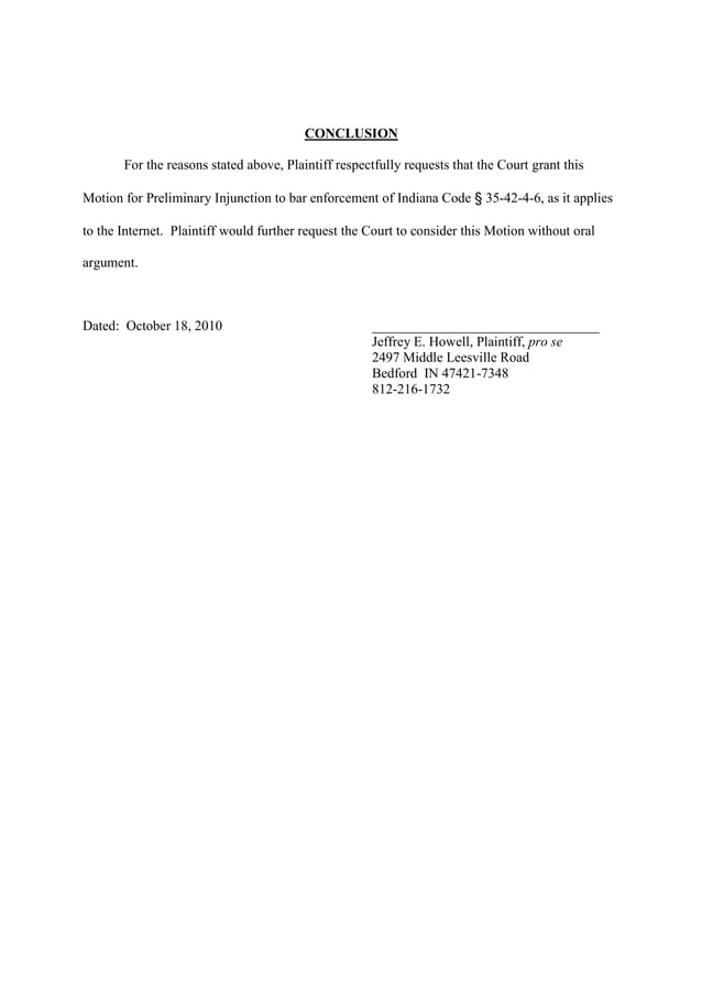 Motion for Preliminary Injunction | PDF