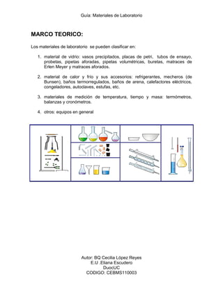 Guia Materiales de Laboratorio | PDF
