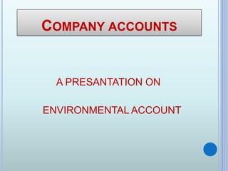 Company accounts | PPTX | Business Accounting & Finance | Business
