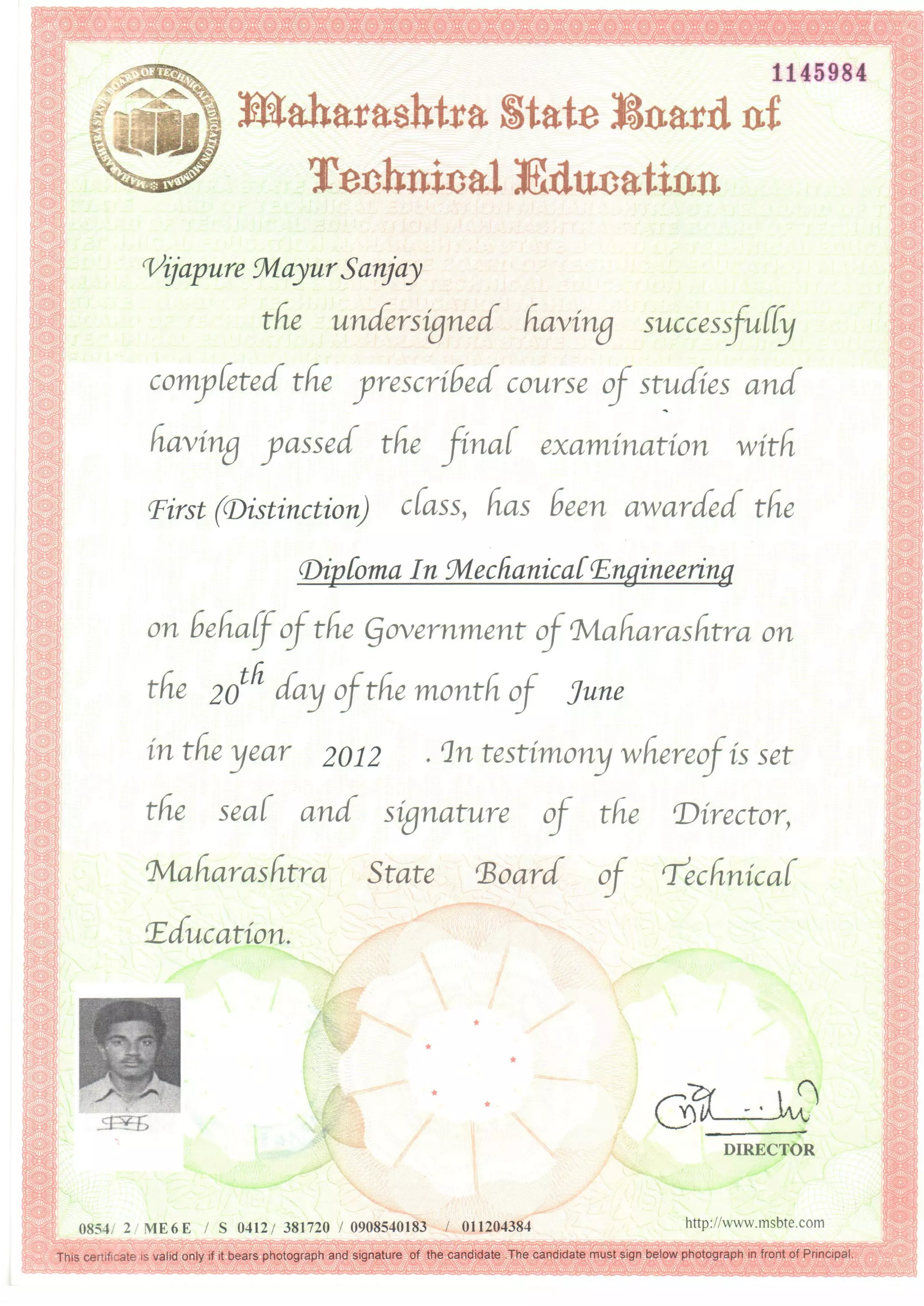 Diploma Certificate | PDF