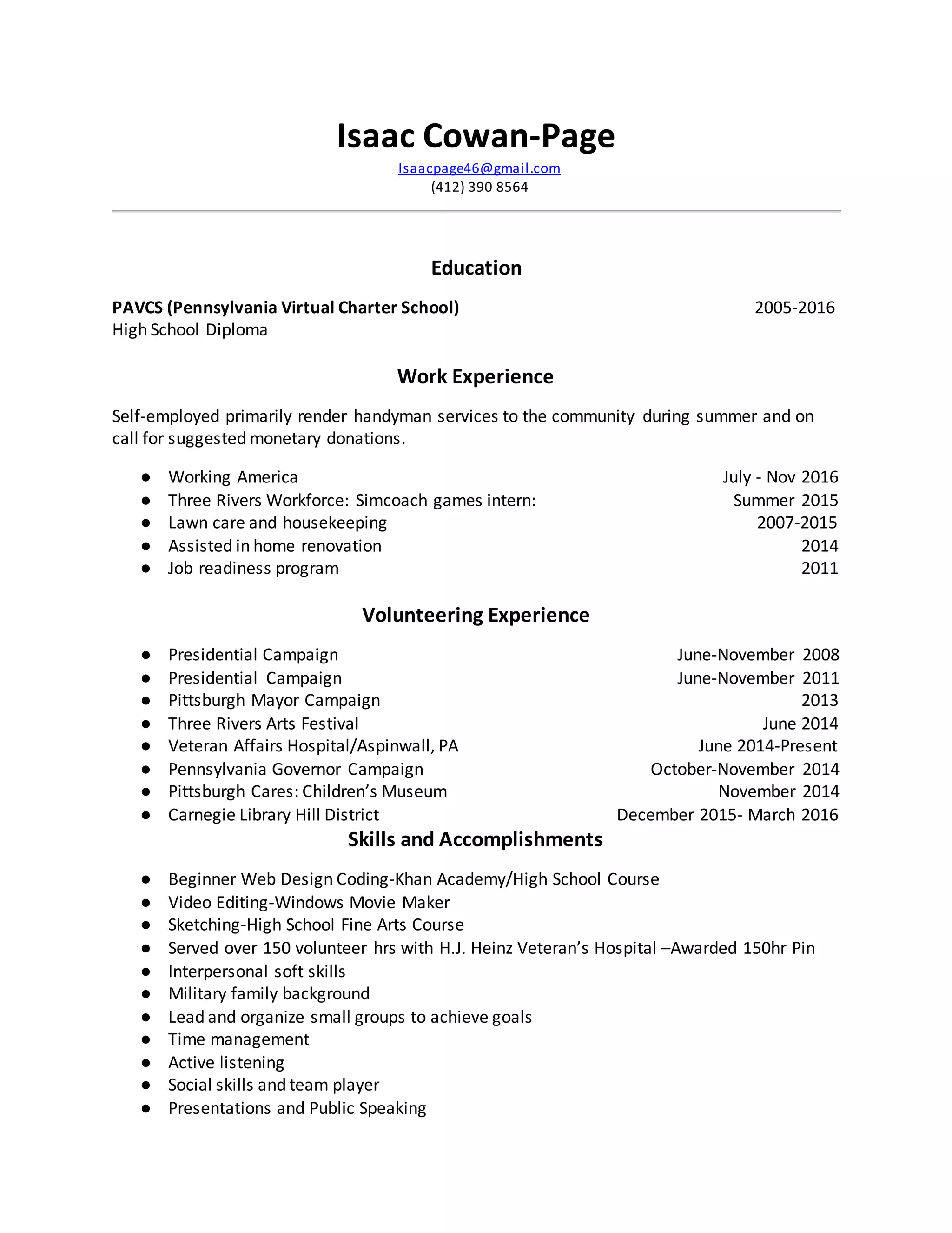 CopyofIsaacCowanResume2 | DOCX