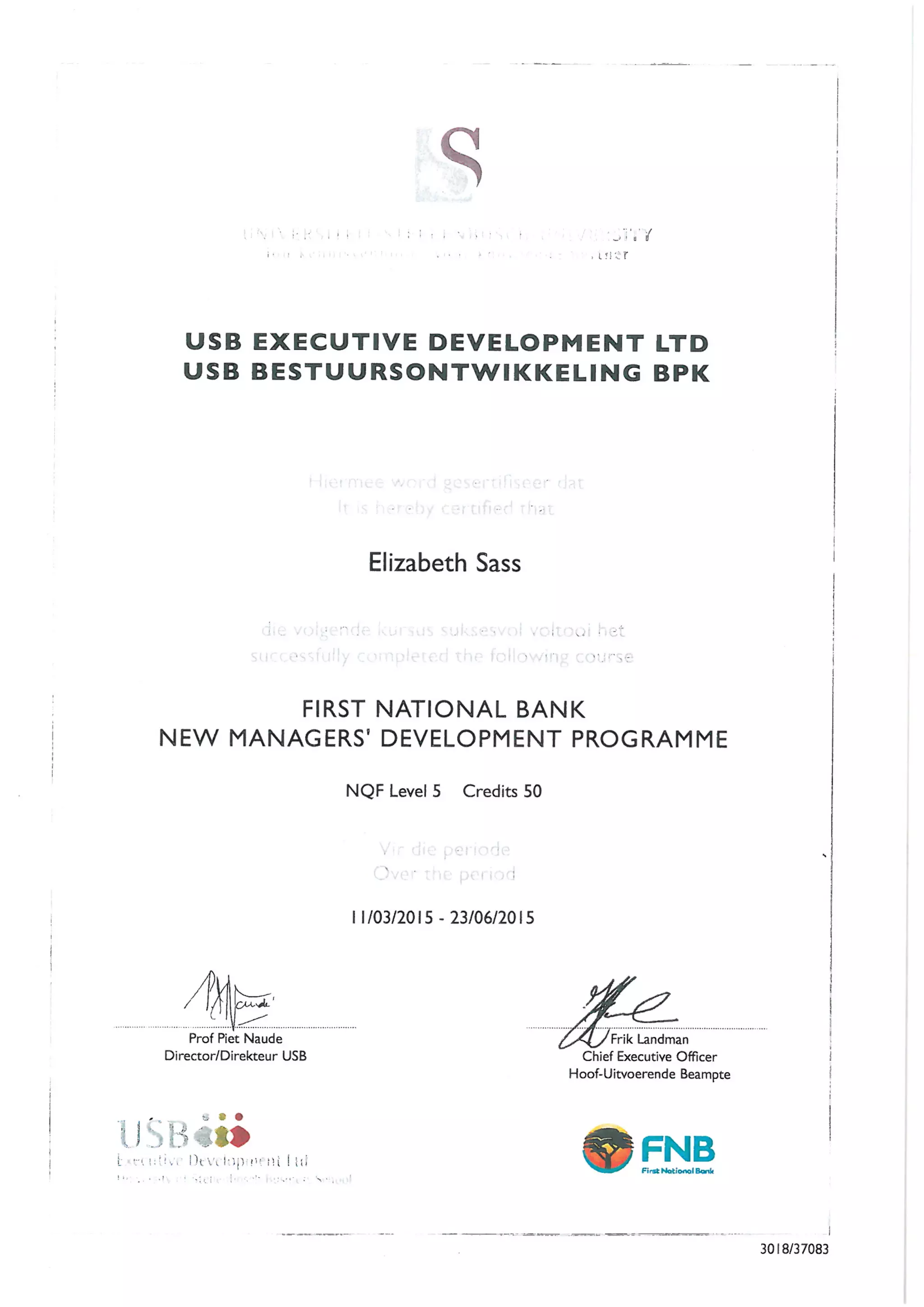 USB Certificate | PDF | Free Download