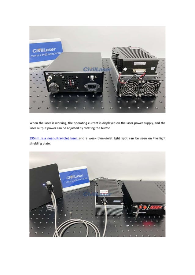395nm 2000mW UV Fiber Coupled Laser System | DOC