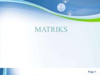 Matriks power point presentation 3960196.ppt