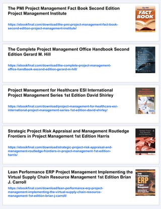 Project management maturity model second edition J. Kent Crawford | PDF