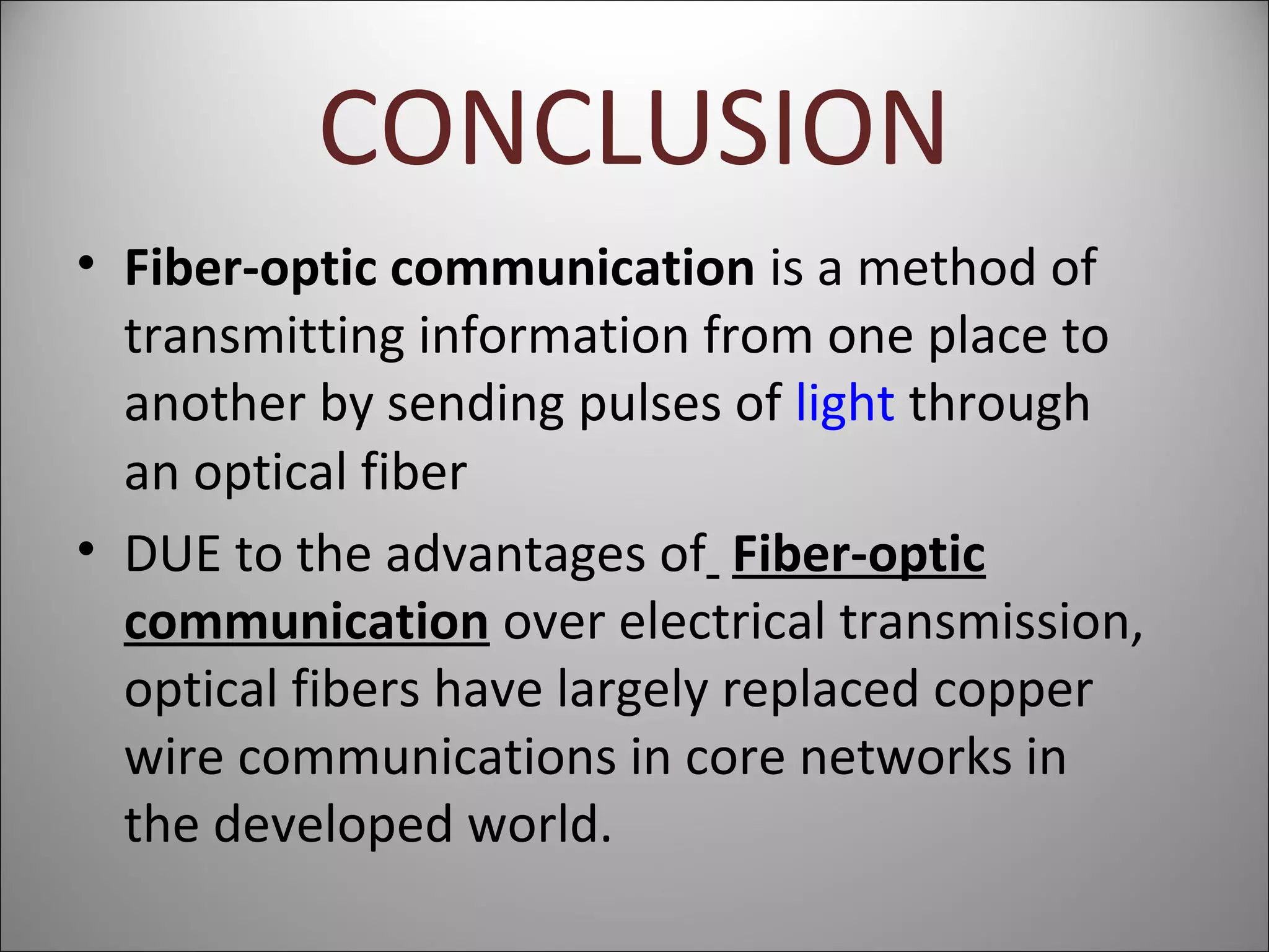 optical-fiber-communication | PPT