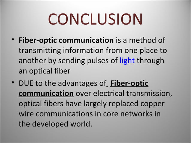 optical-fiber-communication | PPT