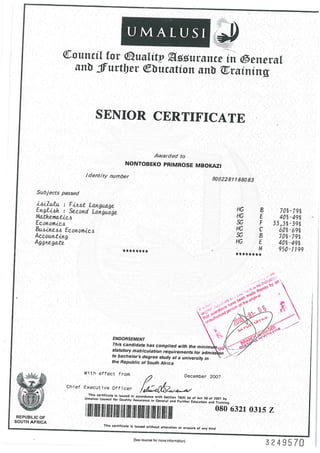 my qualifications | PDF