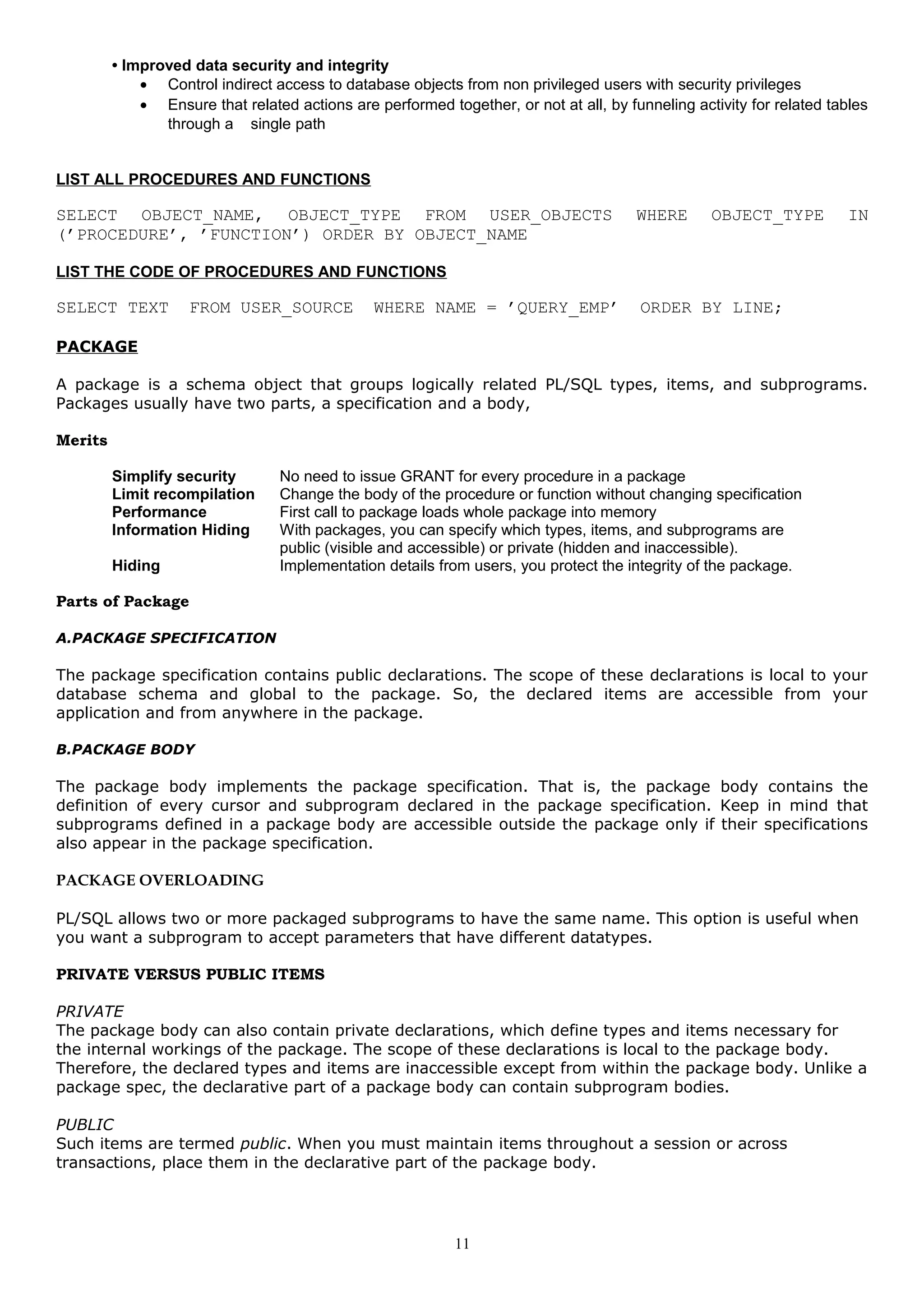3963066 pl-sql-notes-only | DOC