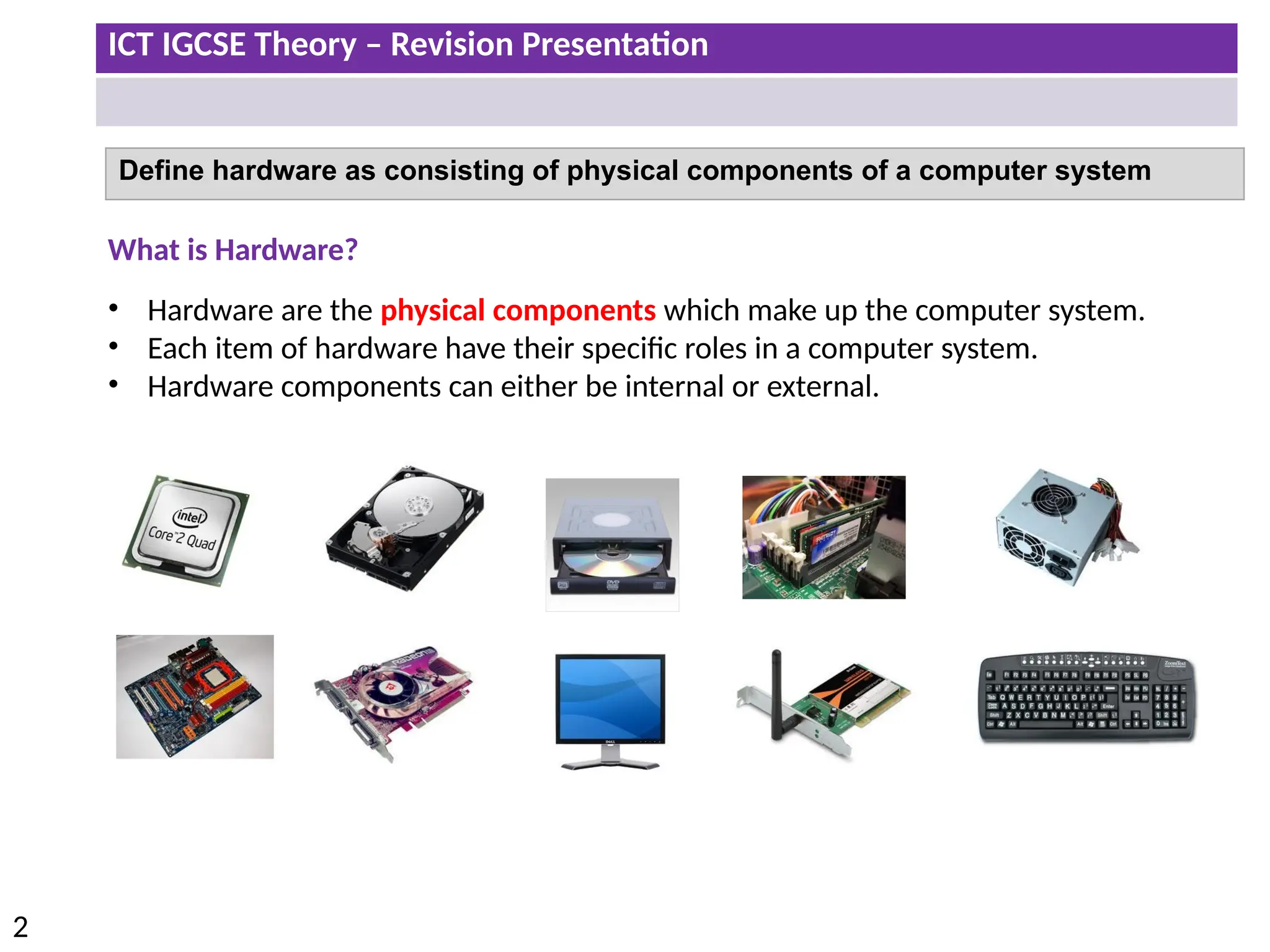 COMPLETE IGCSE NOTE 396442924-ICT-For-IGCSE.pptx | Computer Peripherals ...
