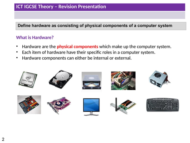 COMPLETE IGCSE NOTE 396442924-ICT-For-IGCSE.pptx | Computer Peripherals ...