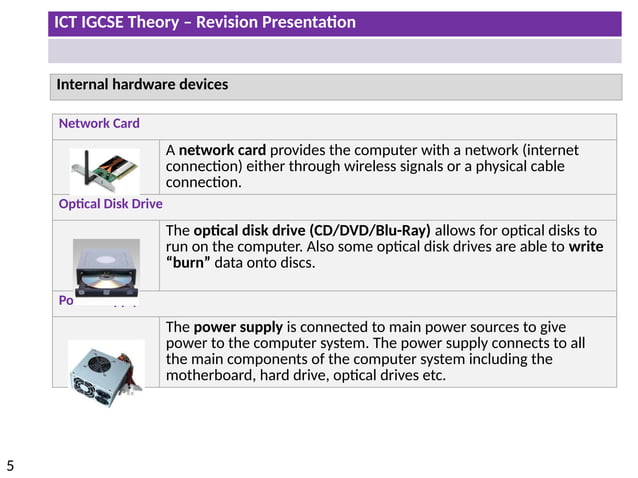 COMPLETE IGCSE NOTE 396442924-ICT-For-IGCSE.pptx | Computer Peripherals ...