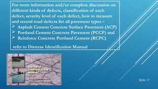 Common-Road-Defects.pptx on whar and how | PPT