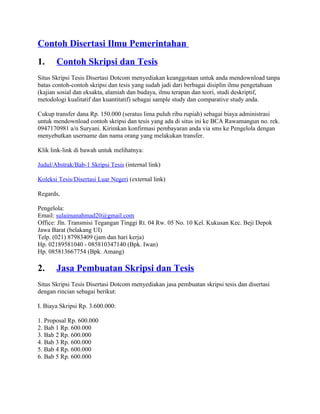 39686036 contoh-disertasi-ilmu-pemerintahan | PDF