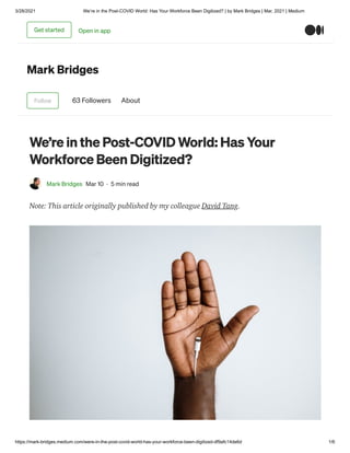 [Whitepaper] Digital Transformation: Workforce Digitization | PDF