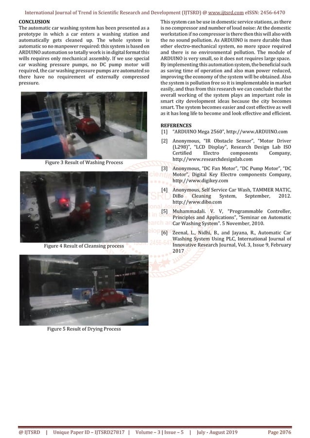 Arduino Based Automatic Car Washing System | PDF | Home Appliances ...