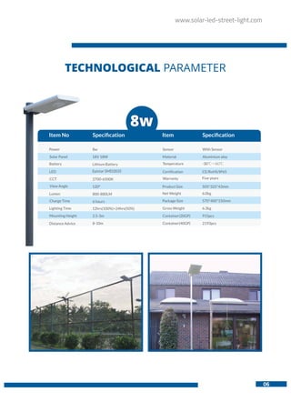 Solar LED Street Light Catalogue | PDF