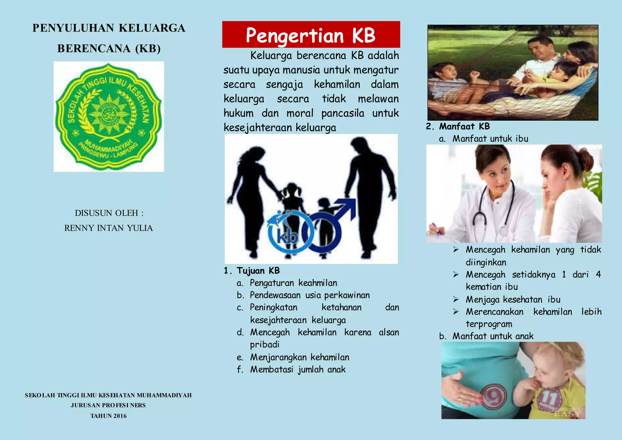 LEFLET PENYULUHAN KELUARGA BERENCANA | DOCX