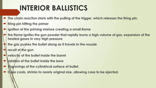 Forensic-Ballistics, identification of Firearms | PPTX