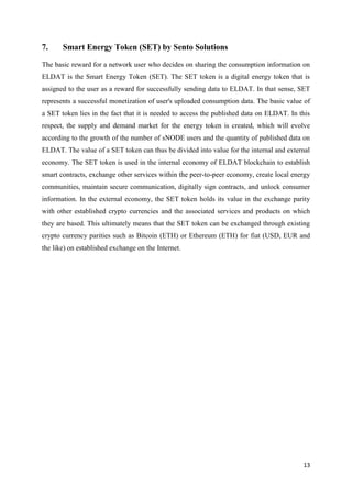 Smart Energy Token project - Sento Solutions | PDF