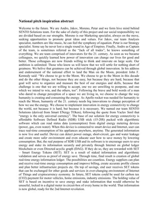 Smart Energy Token project - Sento Solutions | PDF