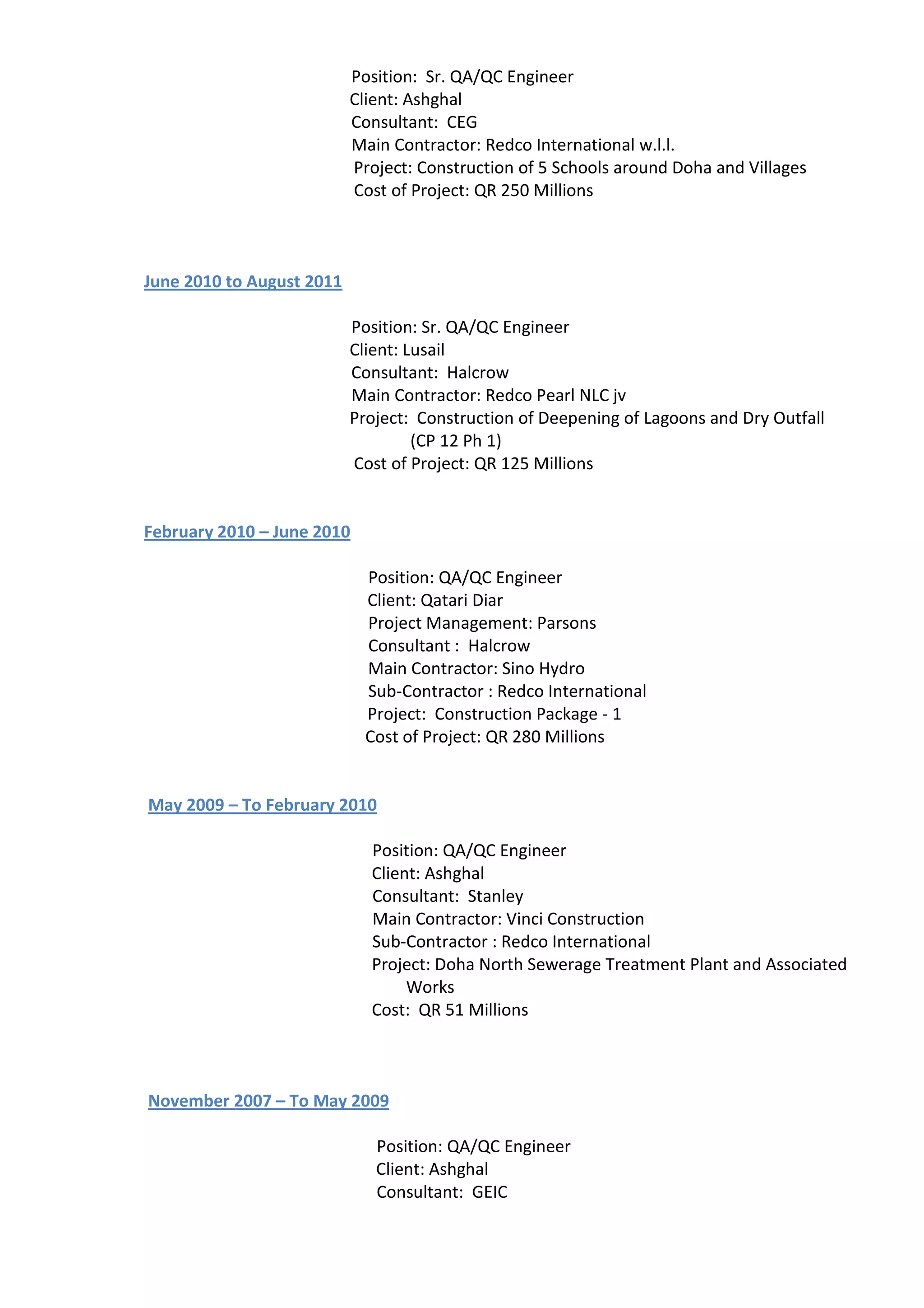 CV Kamran Haider | PDF | Civil Engineering Industry | Industries