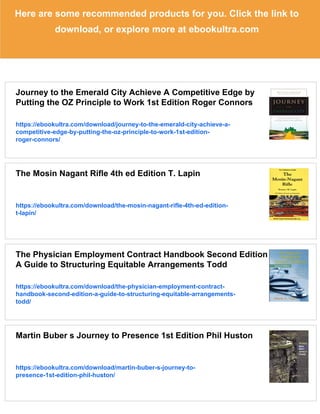 Structuring the Journey to Work Howard S. Lapin | PDF