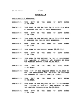 WPC 39769 /2018 b uploaded by James Joseph Adhikarathil പോക്കുവരവ് അപേക്ഷ- ഭൂമിയുടെ ക്രയവിക്രയം ...