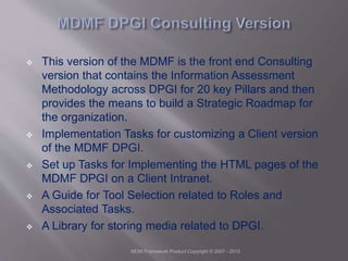 MDMF DPGI Presentation | PPSX