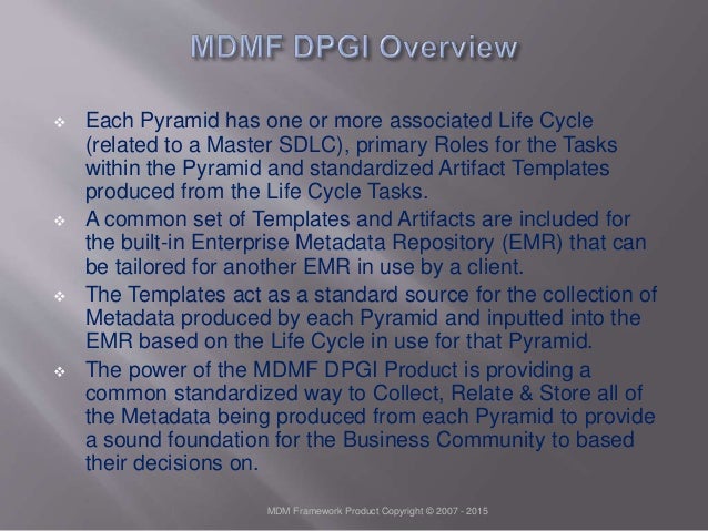 MDMF DPGI Presentation