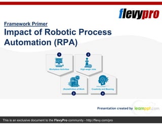 Impact of Robotic Process Automation (RPA) | PPT