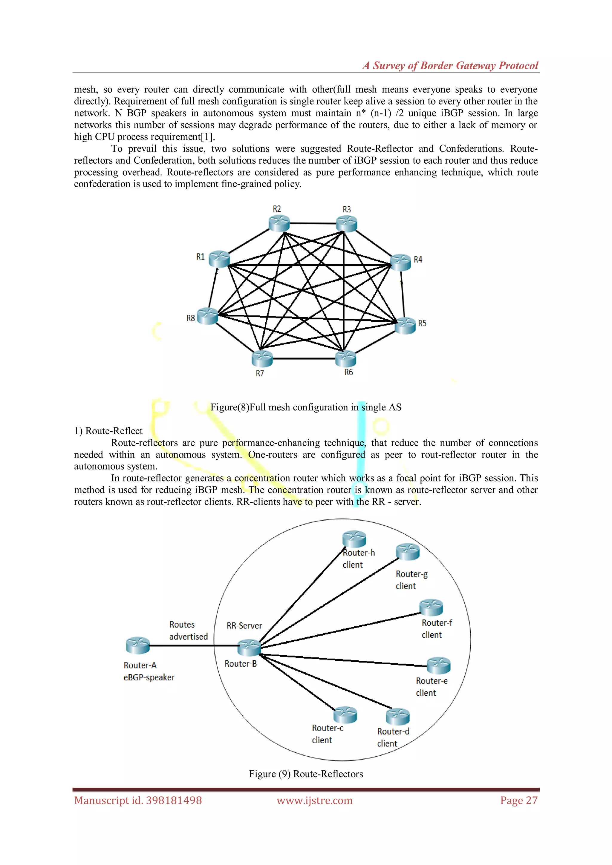 A Survey of Border Gateway Protocol | PDF