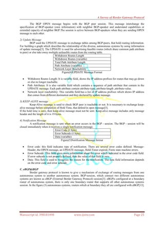 A Survey of Border Gateway Protocol | PDF