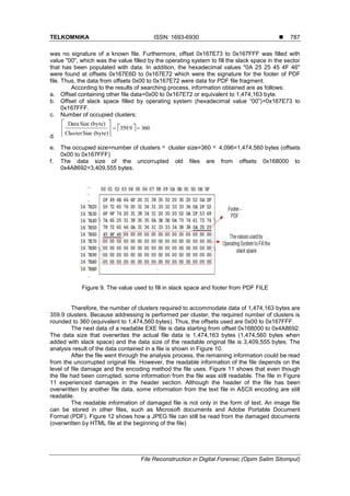 File Reconstruction in Digital Forensic | PDF
