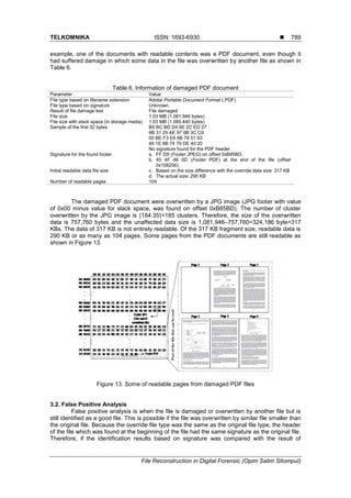 File Reconstruction in Digital Forensic | PDF