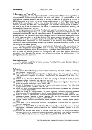 File Reconstruction in Digital Forensic | PDF