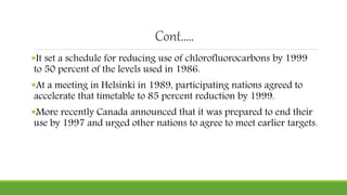 cfc and its protocol to reduce its usage | PPTX
