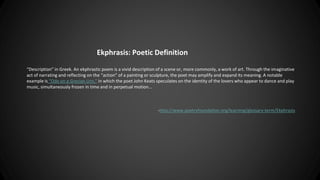 Ekphrasis and The New York School | PPT
