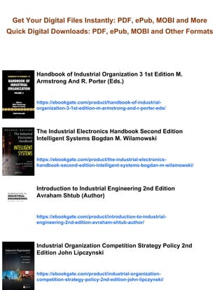 Introduction to Industrial Organization second edition Luis M. B ...