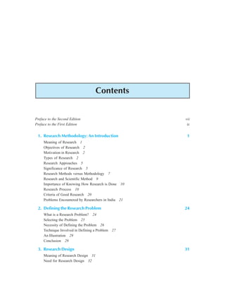 Research methodology methods and techniques 2nd Edition Kothari | PDF