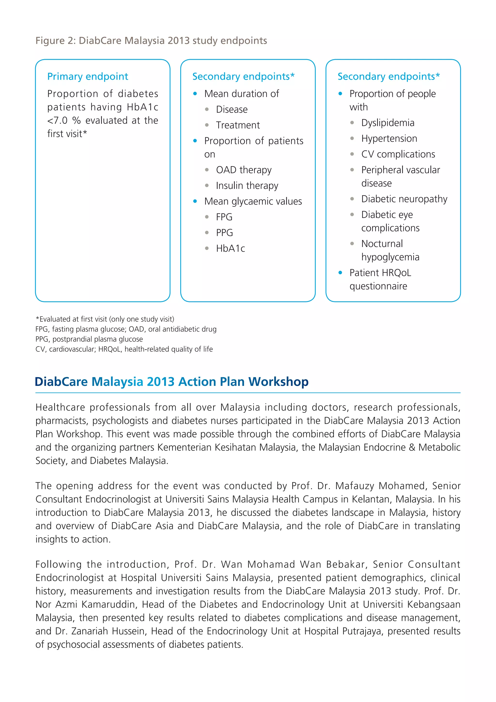DiabCare Malaysia 2013_Action Plan | PDF