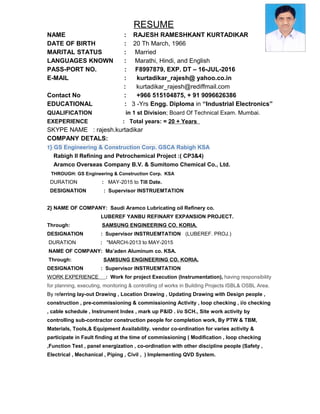 RABIGH II Resume ksa | PDF