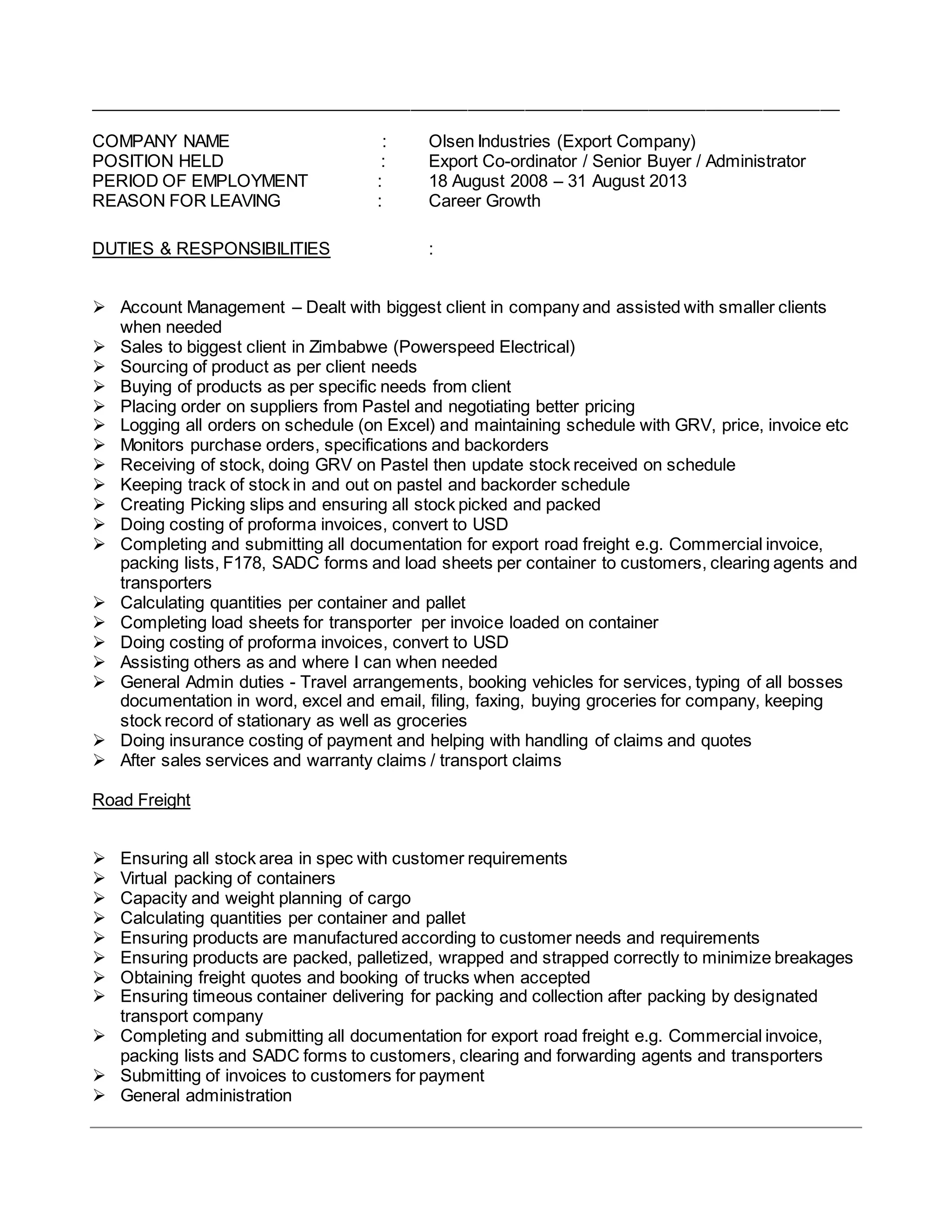 CURRICULUM VITAE OF MADELEINE VAN VUUREN | DOCX