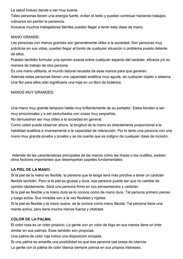 Quiromancia (lectura de manos).pdf gratis | PDF