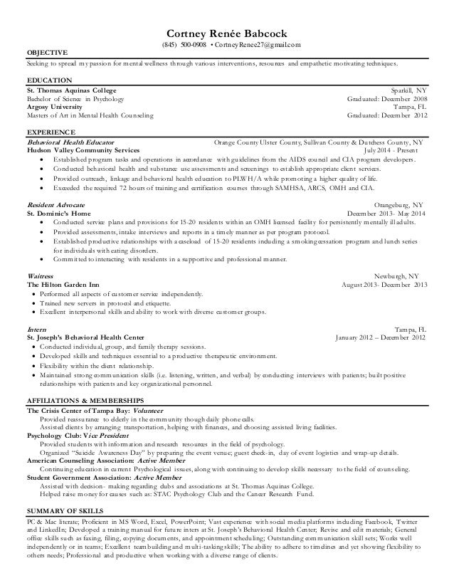 Resume Seeking to spread my passion for mental wellness through vario…