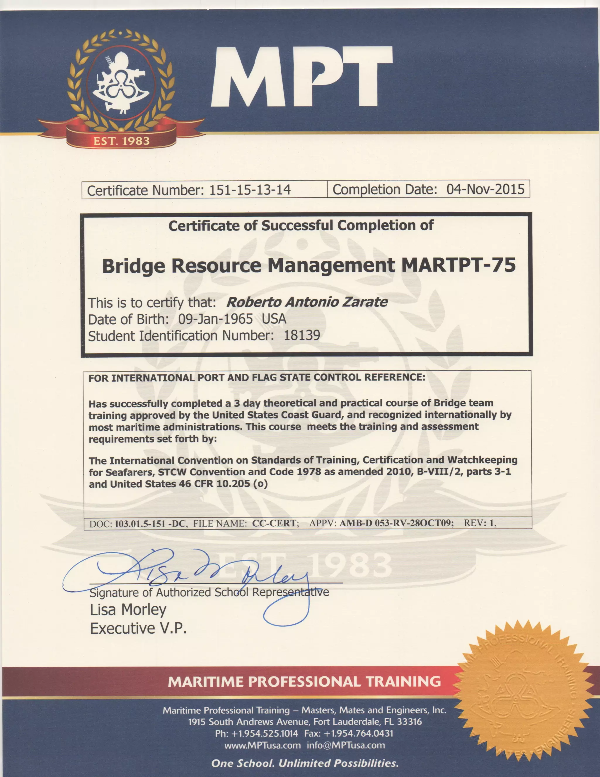 BRM-MPT-Certificate | PDF