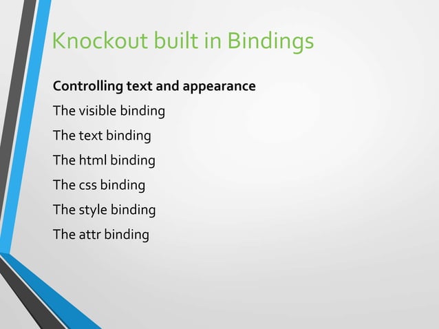 KnockOutjs from Scratch | PPT