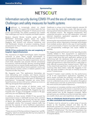 There's No Such Thing As "Downtime" In a Hospital | PDF