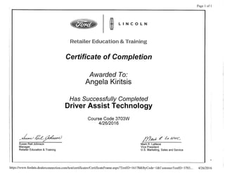 Ford Certification 1 | PPT
