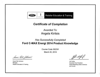 Ford Certification 1 | PPT